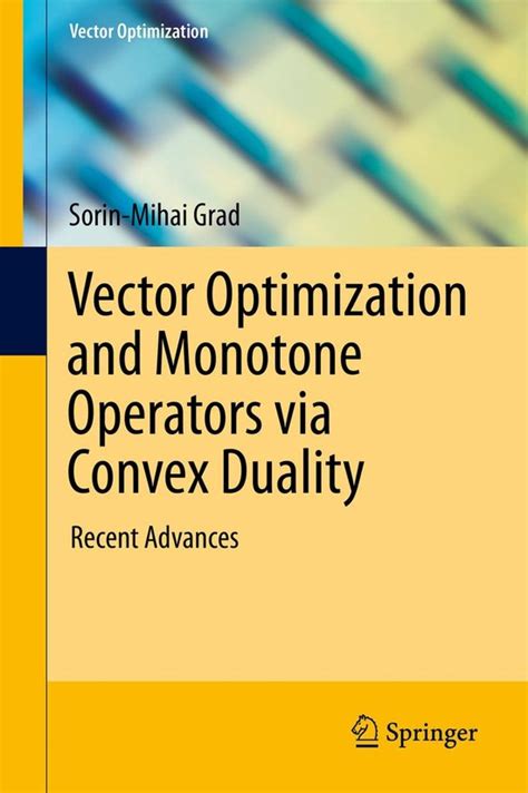 Vector Optimization Vector Optimization And Monotone Operators Via