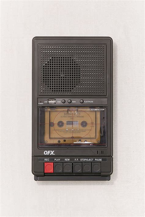 Retro Shoebox Cassette Tape Recorder USB Player Cassette Tape