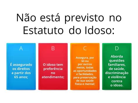 Estatuto Do Idoso Quiz