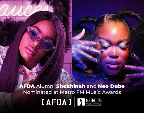 Afda Alumni Shekhinah And Neo Dube Nominated At Metro Fm Music… Afda