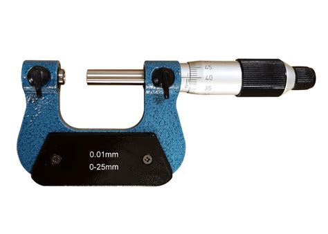 Km 0 25mm Screw Thread Micrometer Non Rotating Spindle