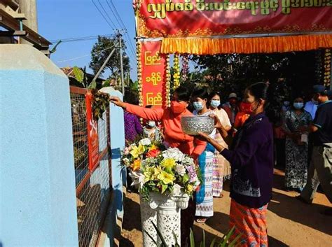 အမျိုးသားလျှပ်စစ်ဓာတ်အားရရှိရေးစီမံကိန်း Nep အစီအစဉ်ဖြင့် ပြည်မြို့နယ် သစ်ချီတင် ကျေးရွာတွင် လ