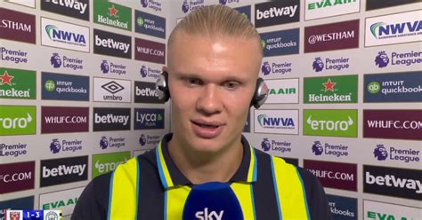 Manchester City Striker Erling Haaland Sends Message To Arsenal After