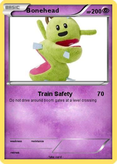 Pokémon Bonehead 8 8 Train Safety My Pokemon Card