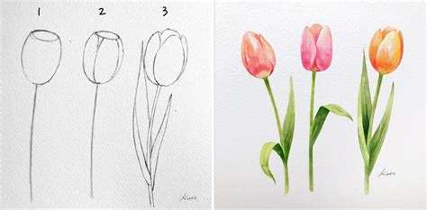 Cómo Dibujar Una Flor Sencilla Paso A Paso Pintar Flores Como Si