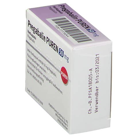 Pregabalin Puren 50 Mg 21 St Mit Dem E Rezept Kaufen Shop Apotheke