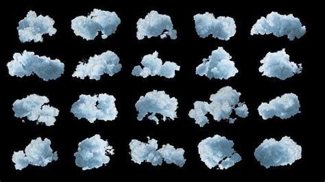 3d volumetric cloud pack 3d model cgtrader