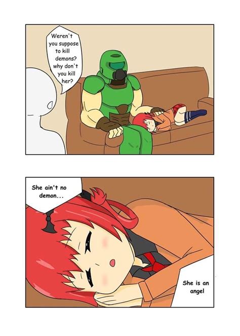 Not Even The Doom Slayer Could Harm Her Doom Know Your Meme