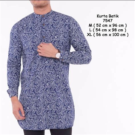 Jual Koko Kurta Pria Dewasa Baju Koko Pria Kurta Batik Premium Long