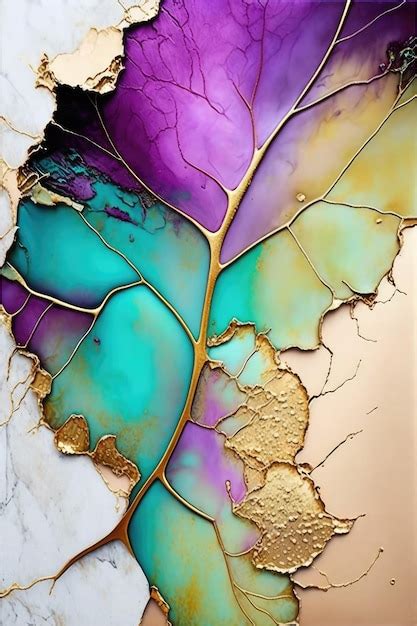 Fondo Abstracto De Tinta De Alcohol Foto Premium