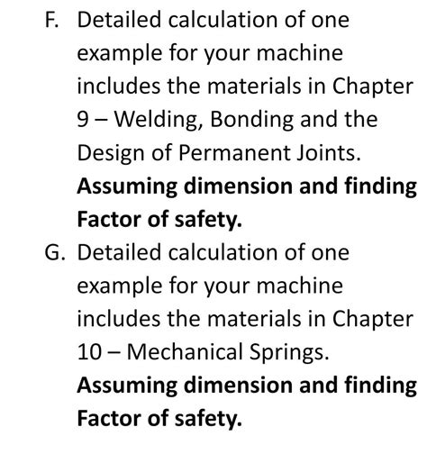 Solved Machine Design Project You Have To Include These