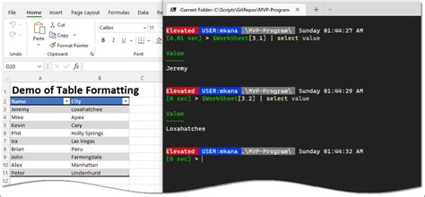export and import to and from excel with the powershell module