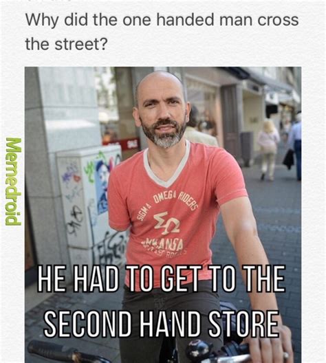 One Armed Man Ticketed For Riding A Bike One Handed Meme By