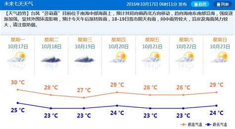珠海天气预报 珠海未来40天气预报 随意贴
