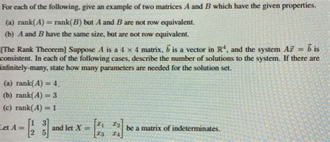 solved for each of the following give an example of two