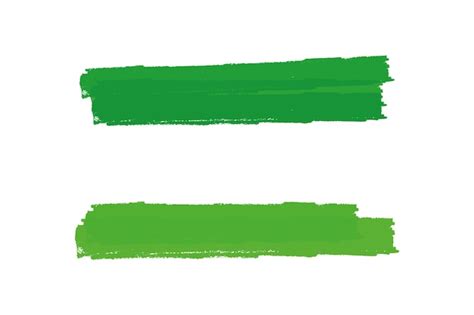 Premium Vector Green Highlight Brush Lines Vector Illustration Design