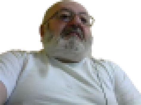 Sticker De Squirting Sur Boomer Vieux Macron Barbe Lunette Blanc Francais Retraite Pixel Censure