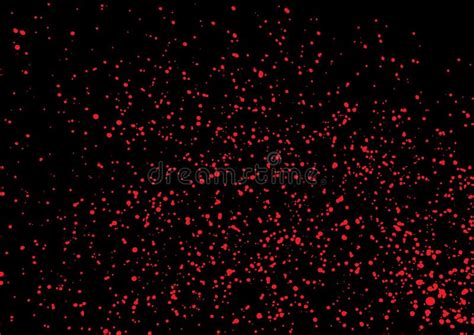 De Vector Ploetert Van Bloed In Rode Kleur Op Zwarte Achtergrond Vector