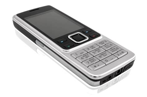 Premium Photo | Silver mobile phone