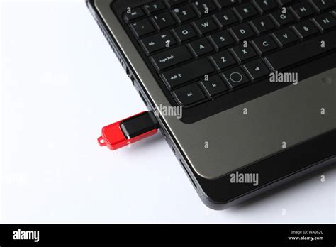 USB Cable Connection In Laptop Computer Stock Photo Alamy