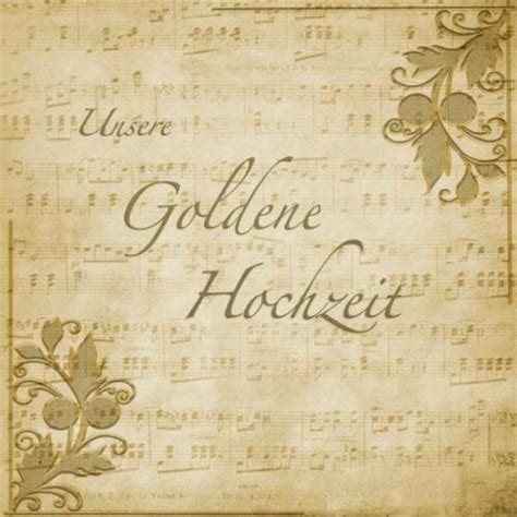 Unsere Goldene Hochzeit Gästebuch mit edlem Softcover I Seiten für geschriebene Glückwünsche