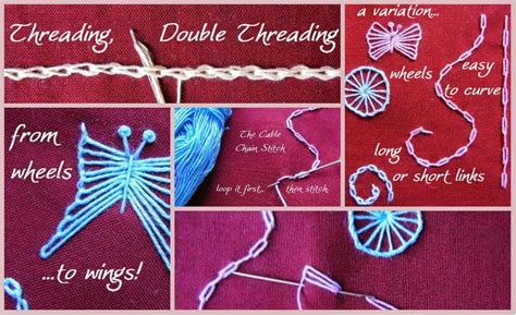 Декоративные приемы вышивки от Monika Kinner Whalen Chain Stitch