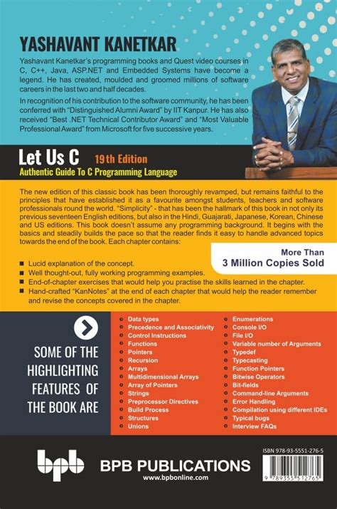Let Us C Authentic Guide To C Programming Language 19th Edition