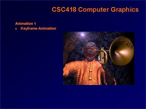 Csc 418 Computer Graphics Animation 1 N Keyframe