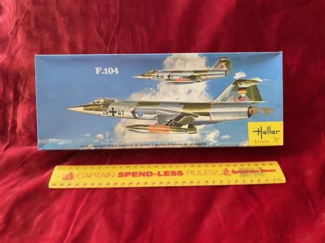 Heller 1970s Lockheed F 104 Starfighter Vintage Model Plane Kit Boxed 1