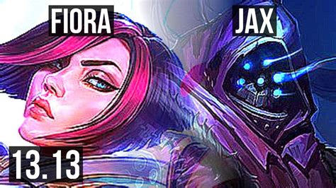 Fiora Vs Jax Top 601 68 Winrate Dominating Kr Challenger