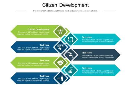 Citizen Development PowerPoint Presentation And Slides PPT Template