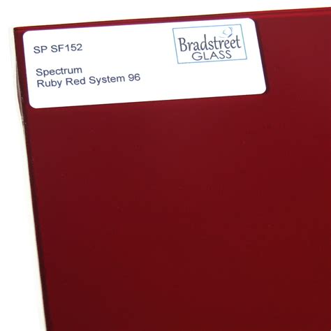 Ruby Red Stained Glass Sheet 96 Coe Oceanside Sf152 Bradstreetglass