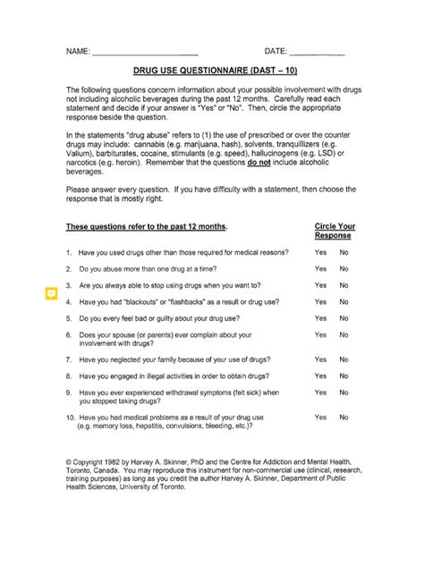 Drug Abuse Screening Test Pdf