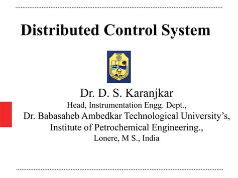 Introduction To Distributed Control Systemspptx
