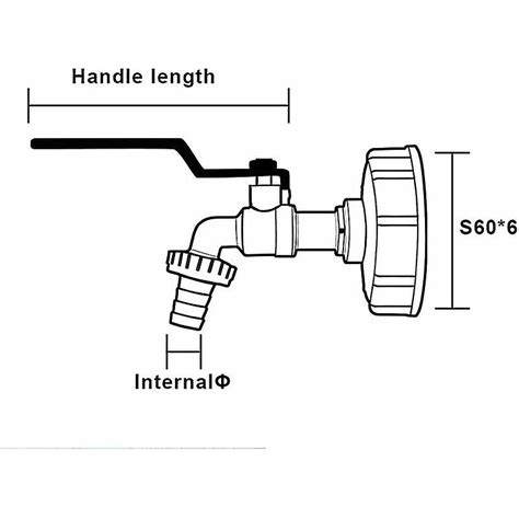 Ibc Robinet Cuve L Robinet Recuperateur Eau De Pluie Adaptateur De Rservoir D Eau Ibc