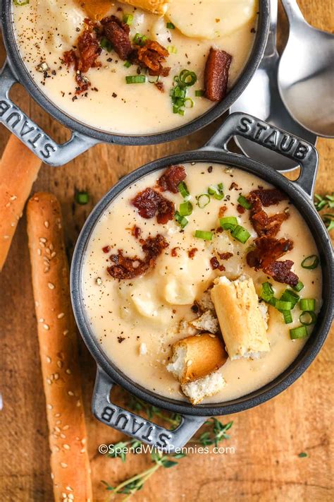 Cheesy Potato Soup Spend With Pennies