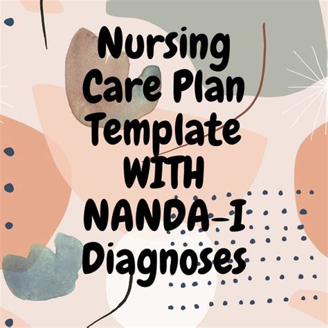 Nursing Diagnoses Template Etsy