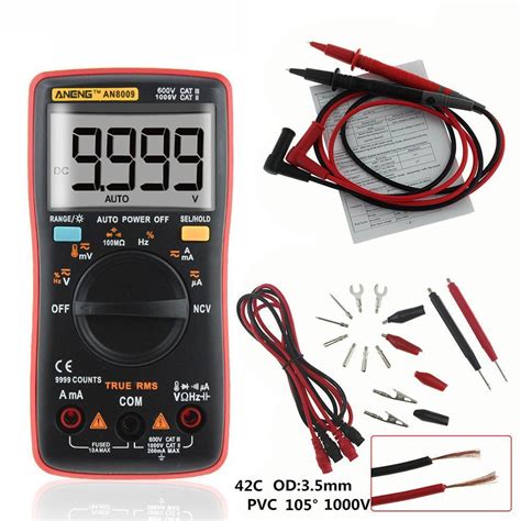 Multimetr Miernik ANENG AN8009 True RMS Auto NCV 7843370317