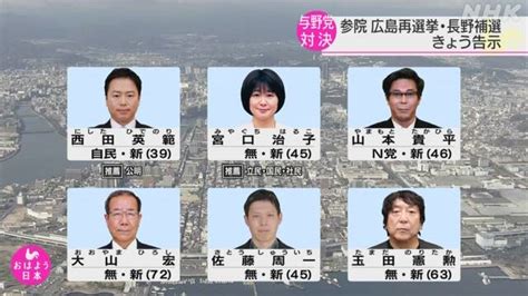 参院再選挙と補欠選挙 告示 衆院選の前哨戦と与野党対決の構図 Nhk政治マガジン