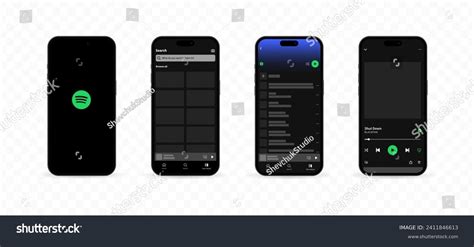 59 Spotify Mockup Stock Vectors And Vector Art Shutterstock
