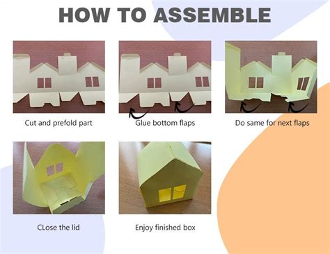 House Box Svg Dxf Pdf Png Formats Paper House Box House T Box