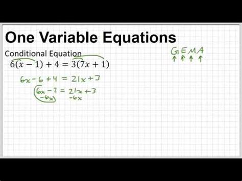 Give An Example Of A Conditional Equation