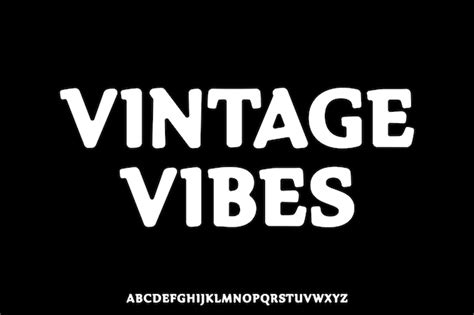 Premium Vector Soft Vintage Retro Display Font Vector