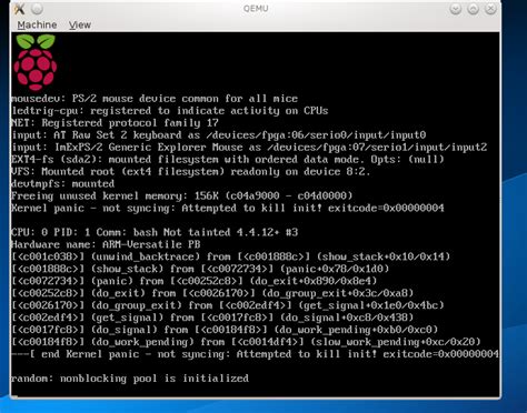 Linux Rasbianarm In Qemu Emulator With Kernel Panic Not Syncing