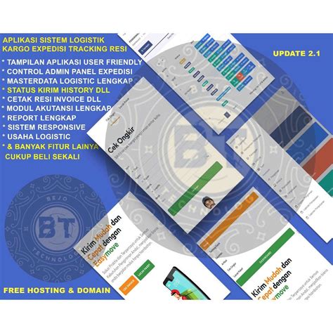 Jual Aplikasi Web Source Code Logistik Kargo Expedisi Tracking Cetak