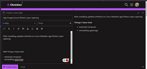 App Image Linux Flickers Upon Opening Help Obsidian Forum