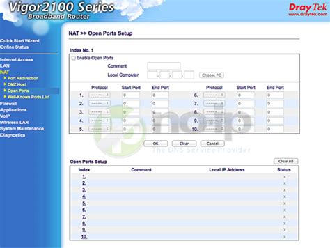 Port Forwarding On A Vigor2100 Series Router V2 6 1