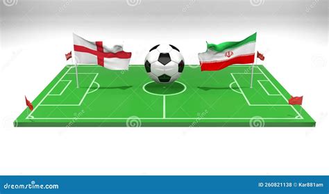 England Vs Iran Soccer Match Fifa World Cup Qatar 2022 Soccer Field