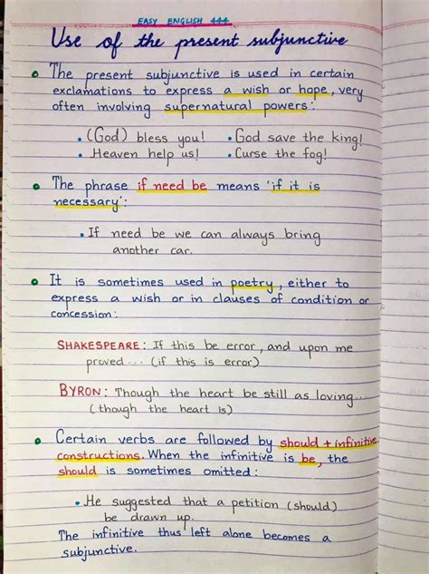 The Subjunctive ~ Easy English 444