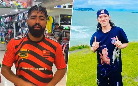 Sósias de Flamengo e Corinthians se provocam antes de final da Copa do